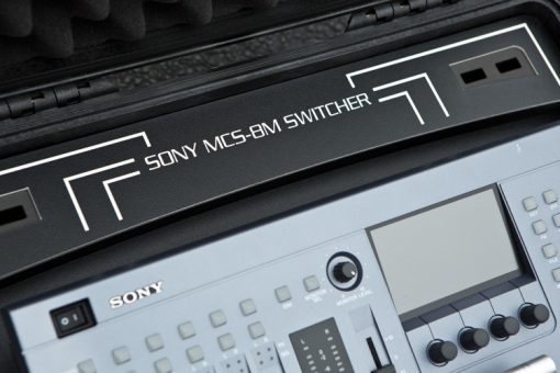 Sony MCS-8M Switcher case (BLACK overlay) - Jason Cases