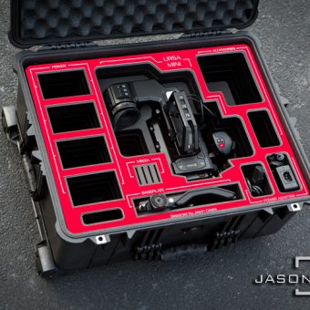 Blackmagic URSA Mini case (BLACK overlay) - Jason Cases