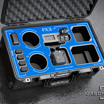 Sony FX6 Case (BLUE overlay) - Jason Cases